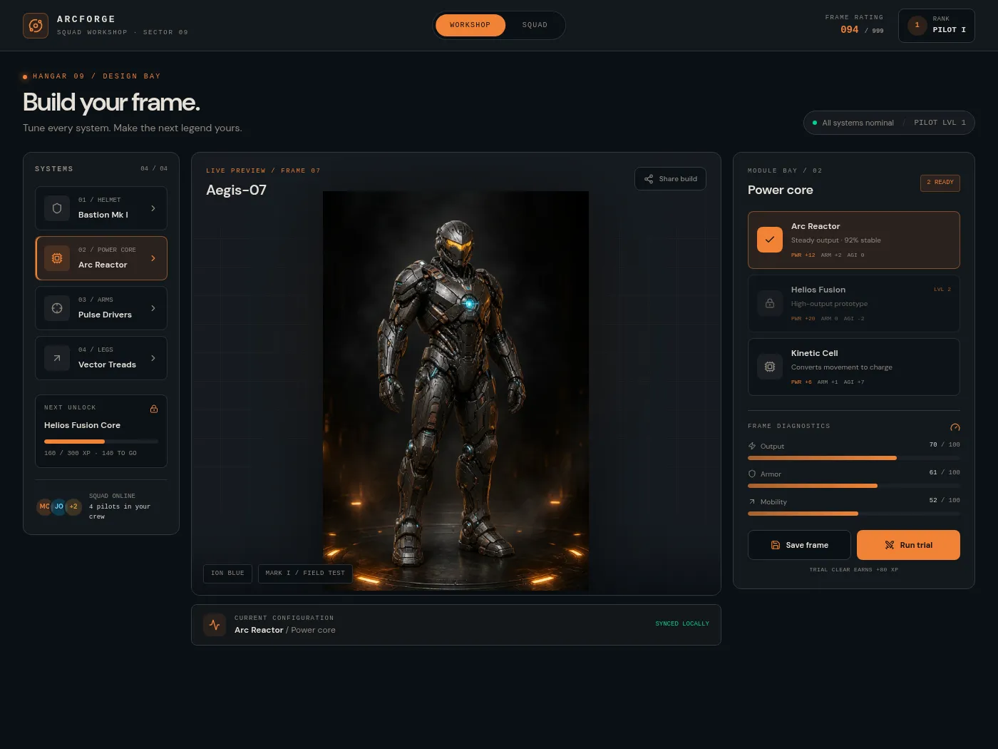 Ironman Suit Builder