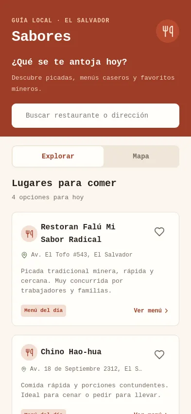 Sabores El Salvador App
