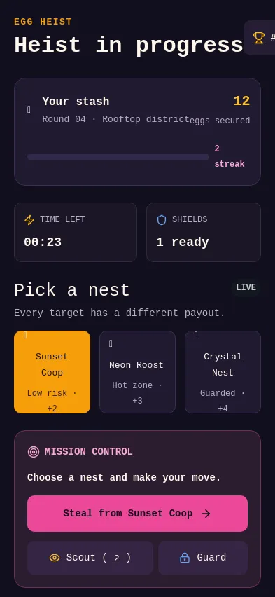 Egg Heist Mobile
