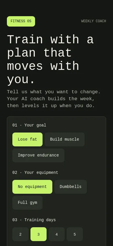 AI Workout Planner