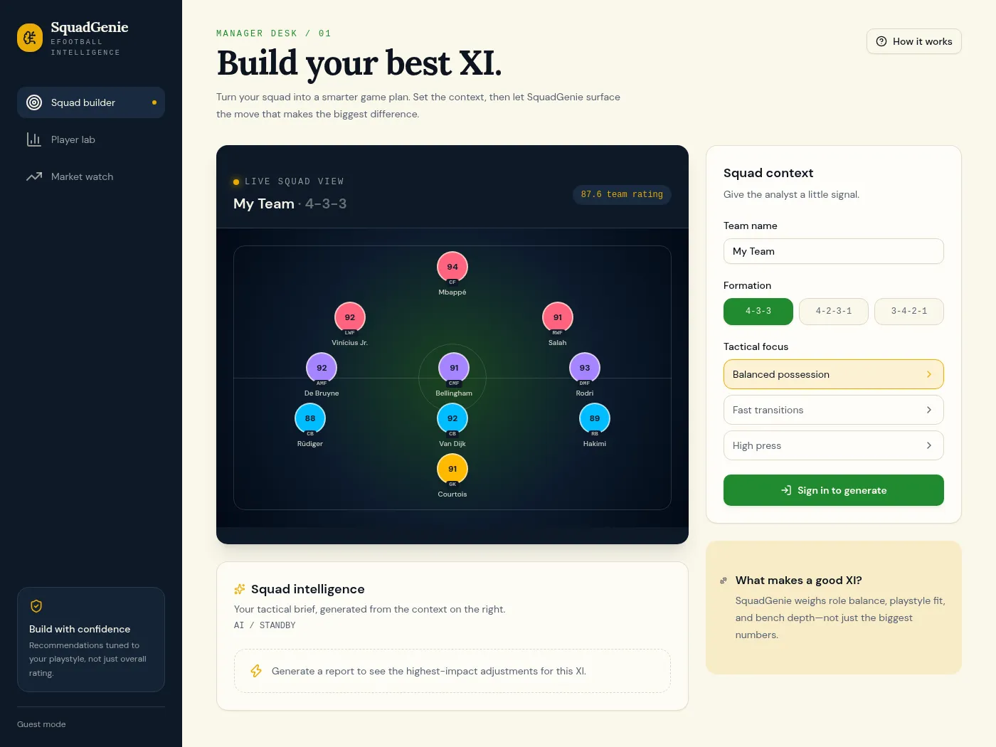 SquadGenie AI Builder
