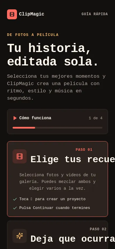 ClipMagic Mobile Editor