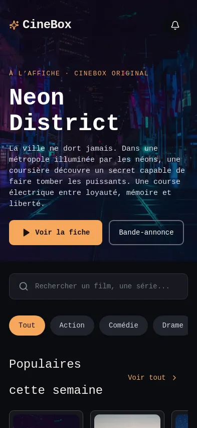 CineBox Streaming App