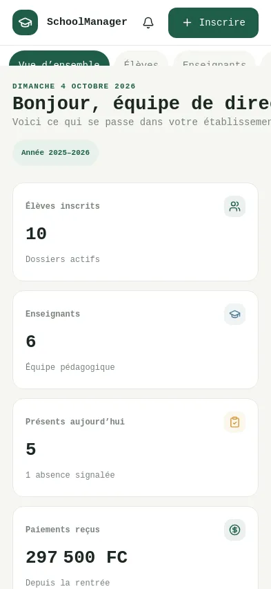 SchoolManager Mobile