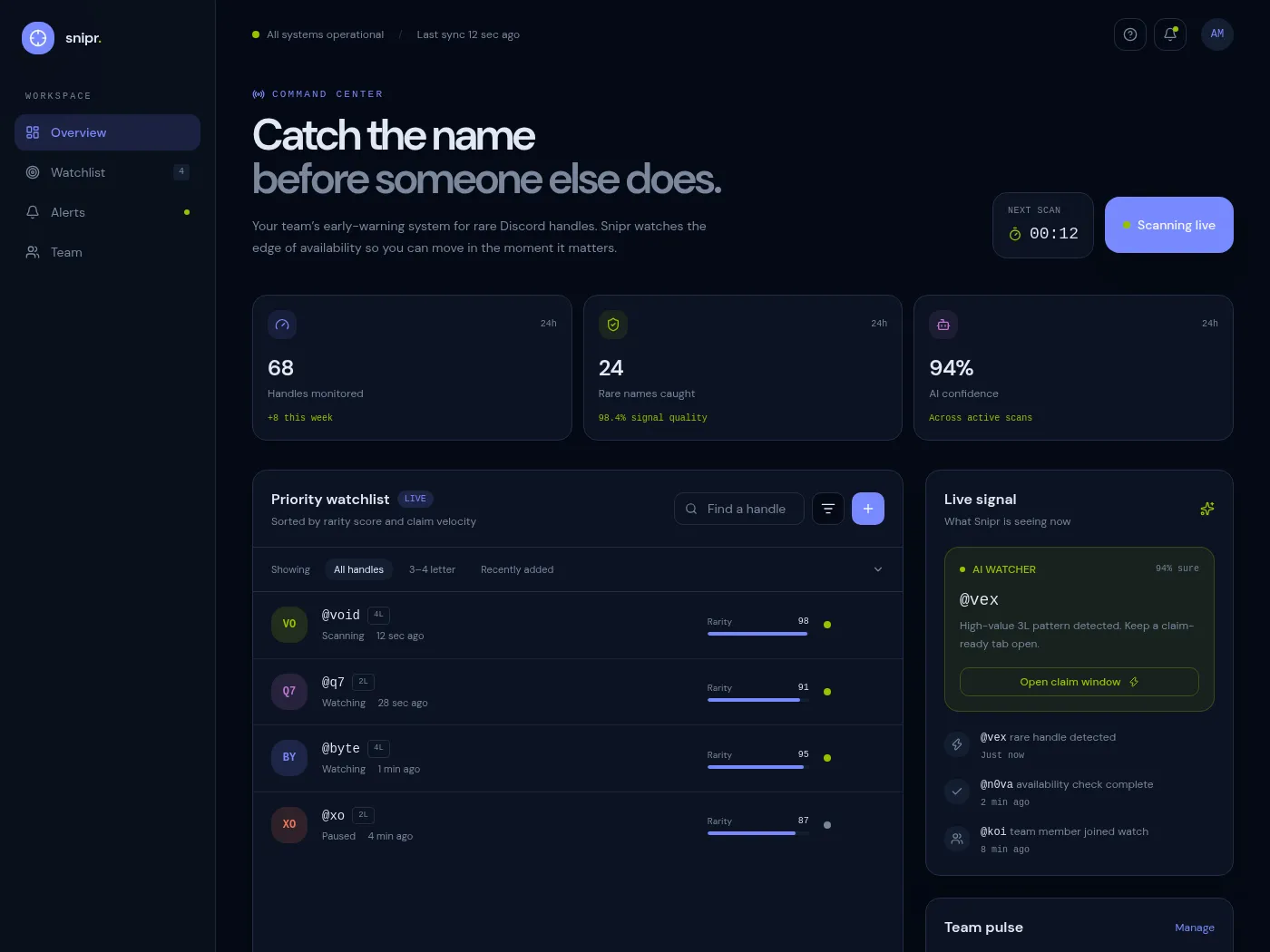 Discord Name Sniper