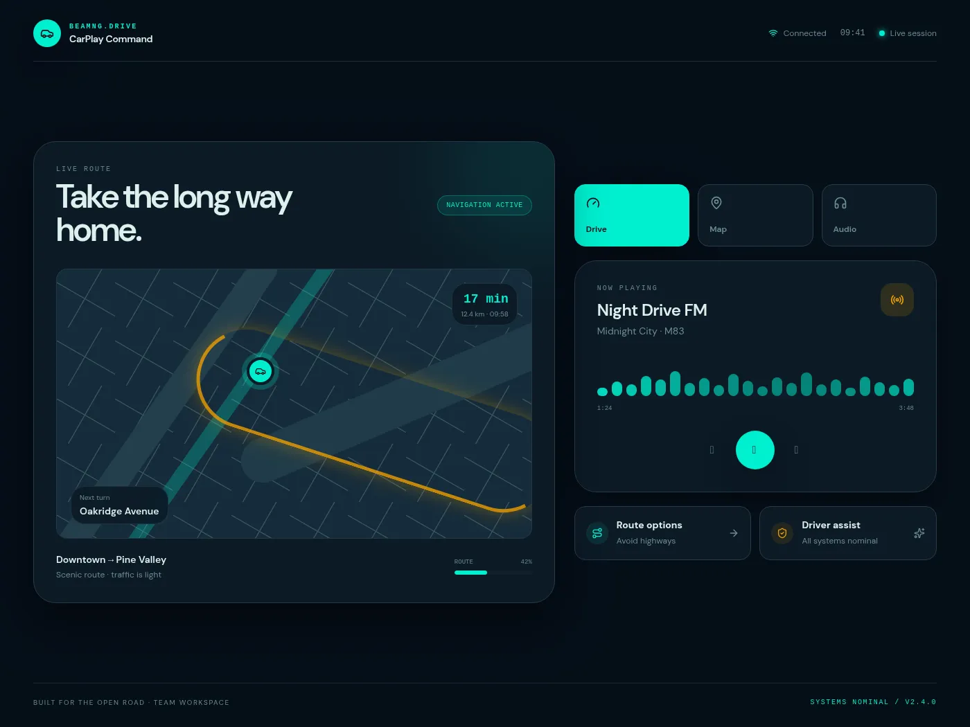 BeamNG CarPlay Dashboard