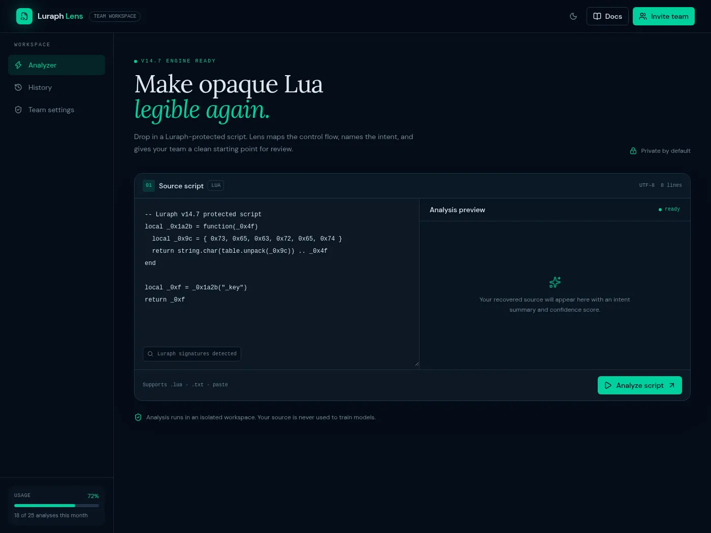Lua Deobfuscator AI