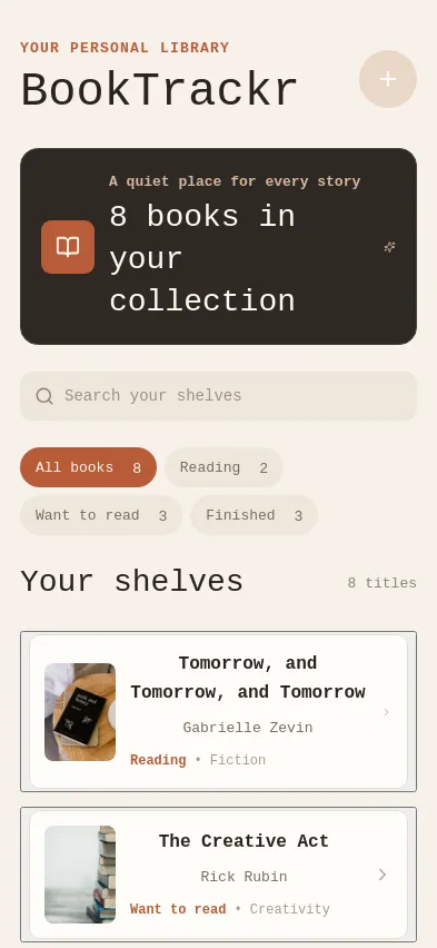 BookTrackr Mobile