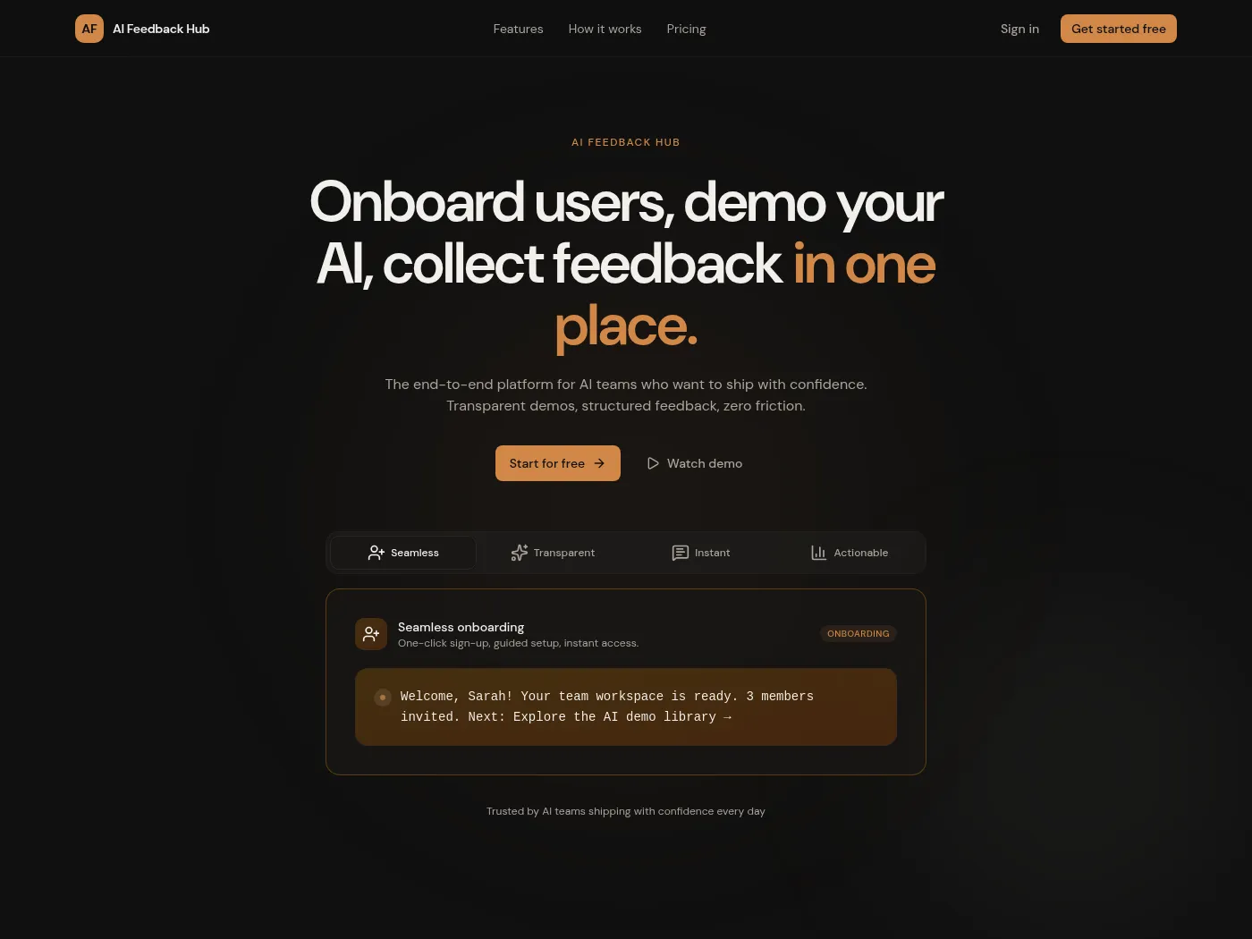 AI Feedback Hub