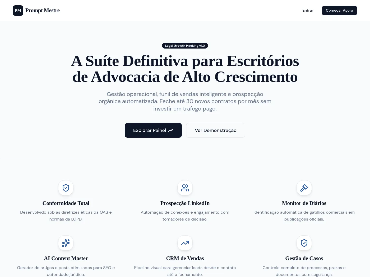 Prompt Mestre Legal Suite