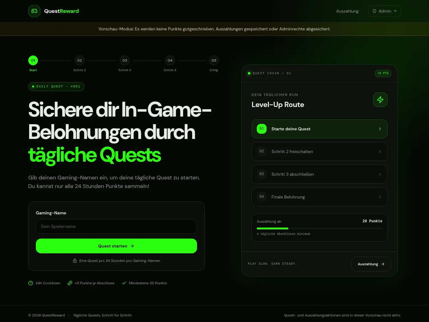 QuestReward Gaming Hub