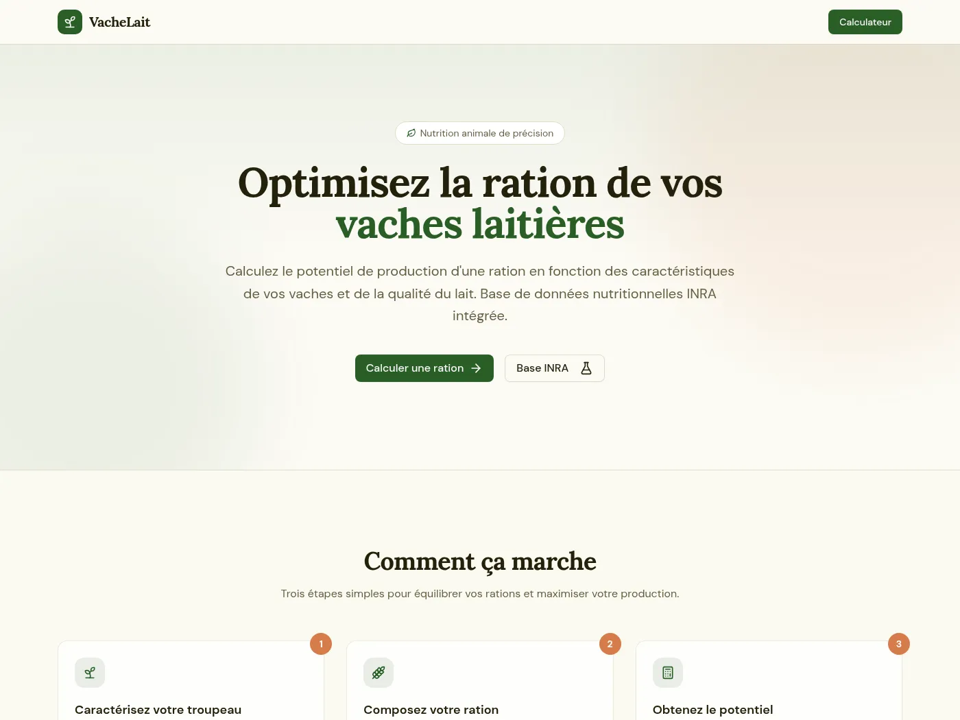 VacheLait Calculateur