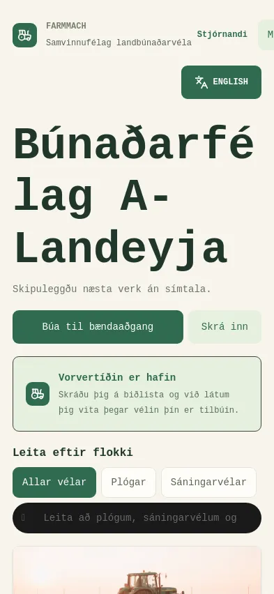 FarmMach Scheduler