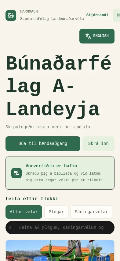 FarmMach Scheduler