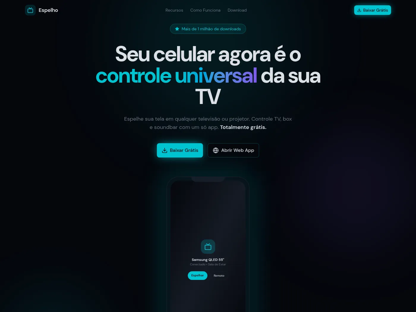 Espelho TV Remote App