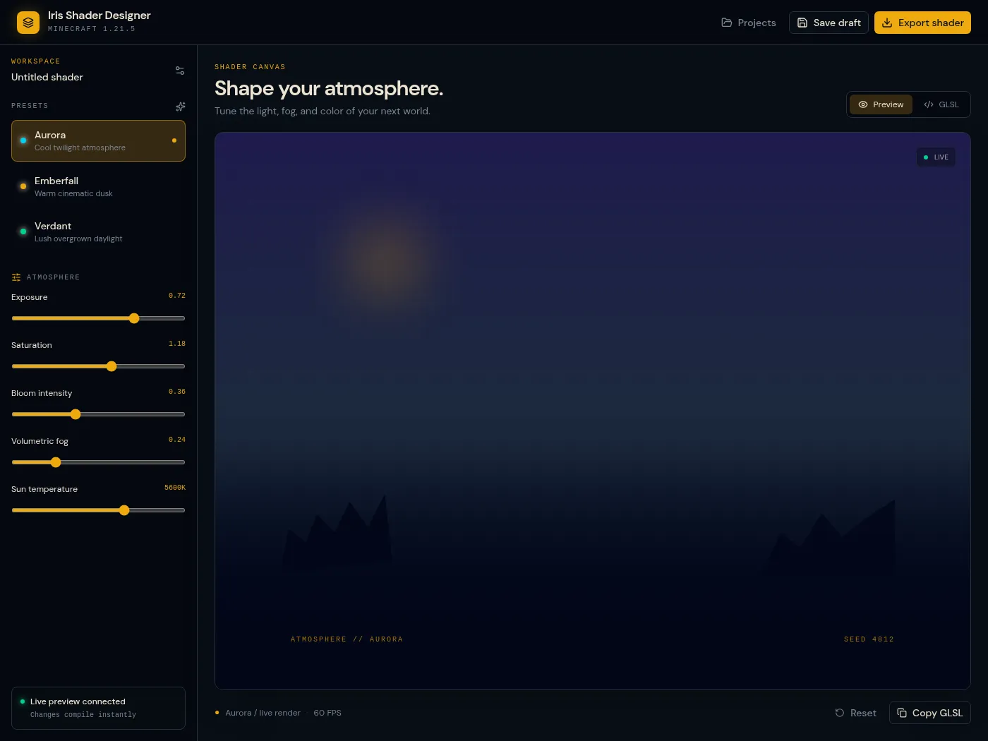 Iris Shader Designer