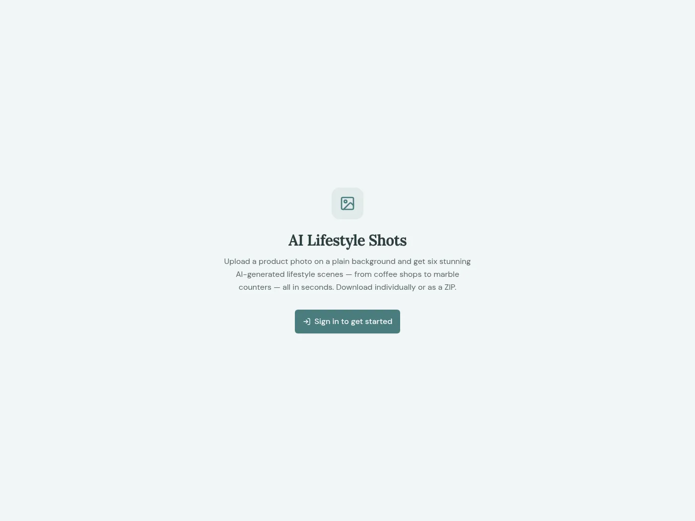 AI Lifestyle Shots