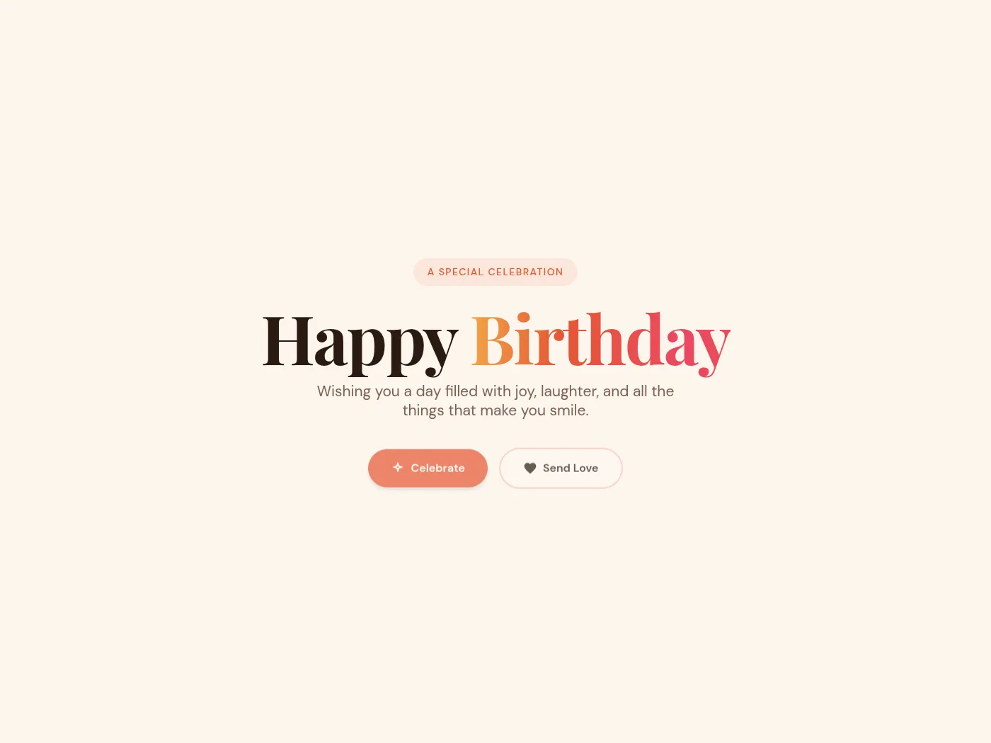 3D Birthday Surprise