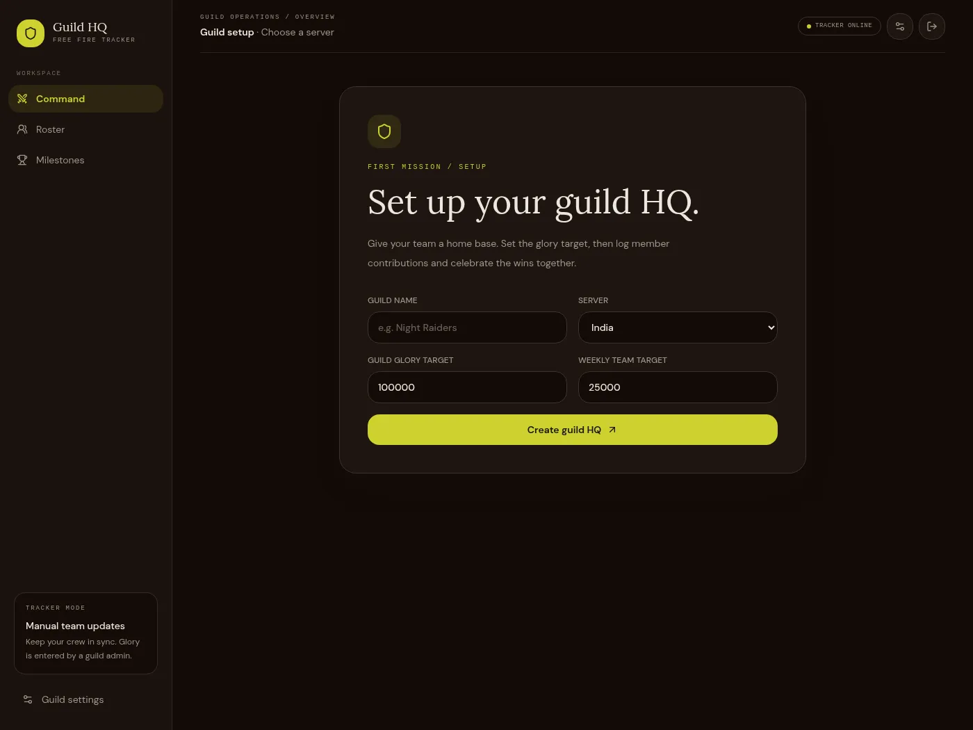 Guild Tracker Bot