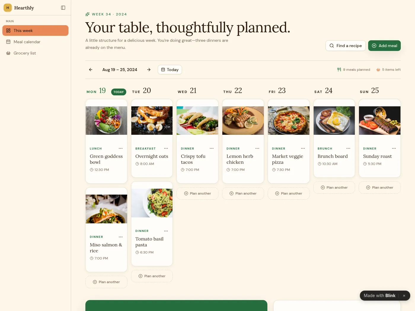 Smart Meal Planner
