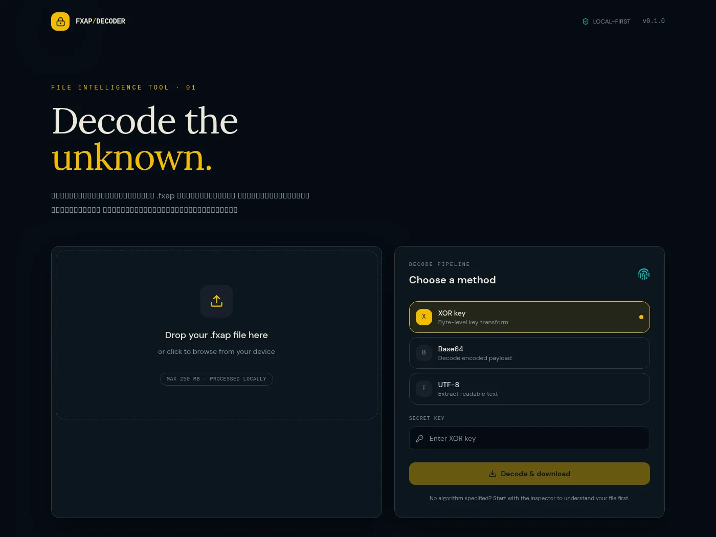 FXAP Decoder