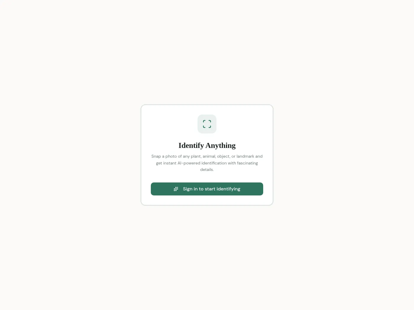 Identify Anything App