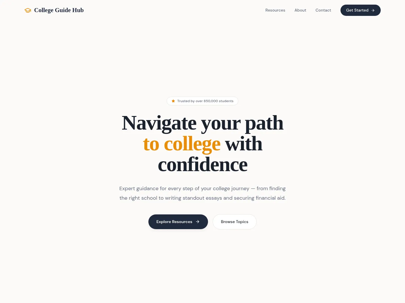 College Guide Hub
