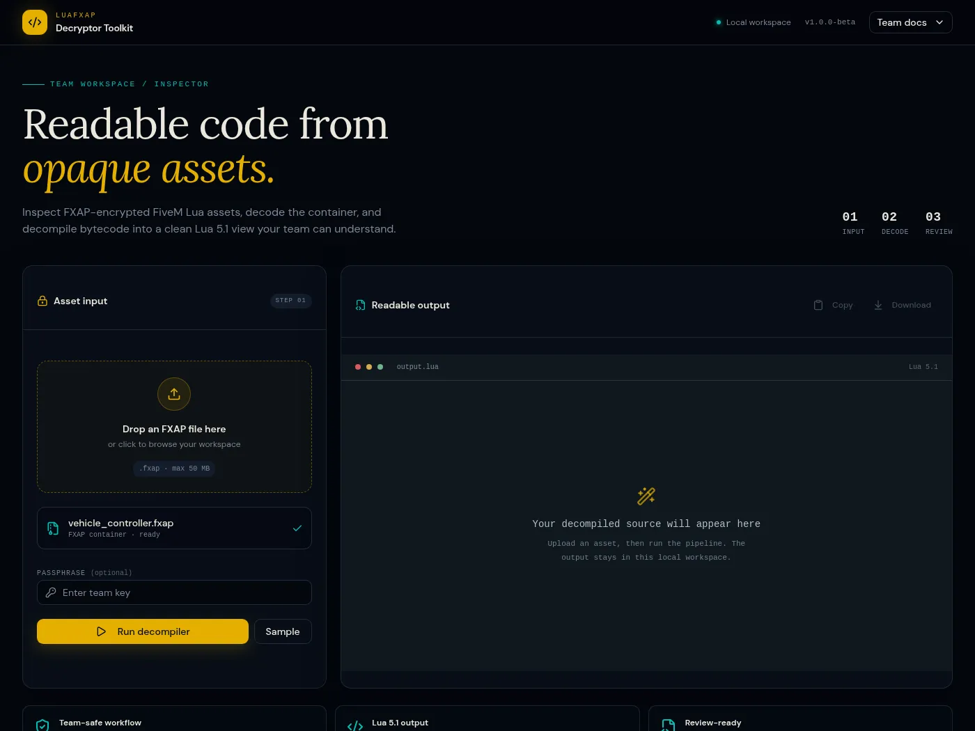 LuaFXAP Decryptor Toolkit