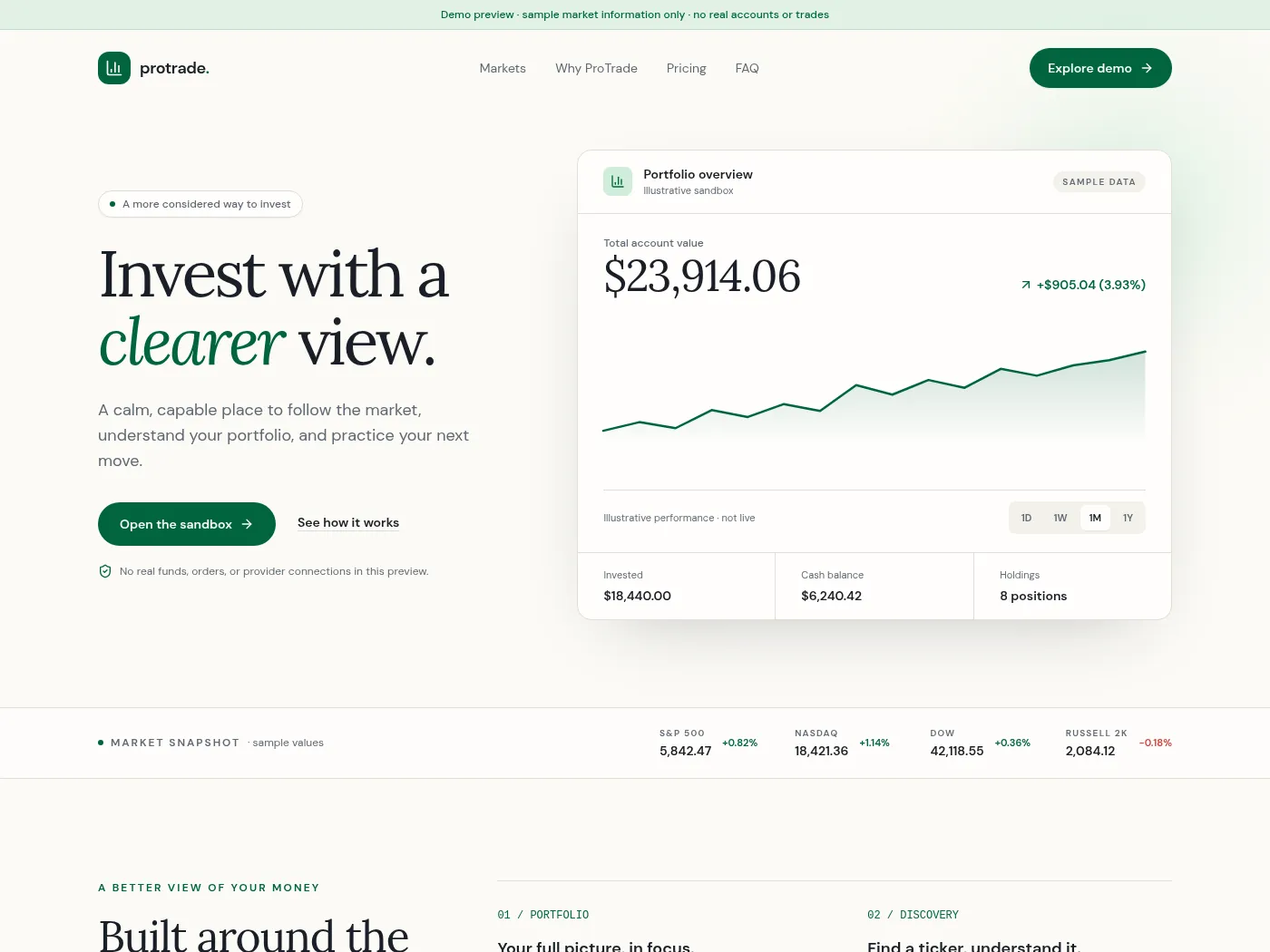ProTrade Dashboard