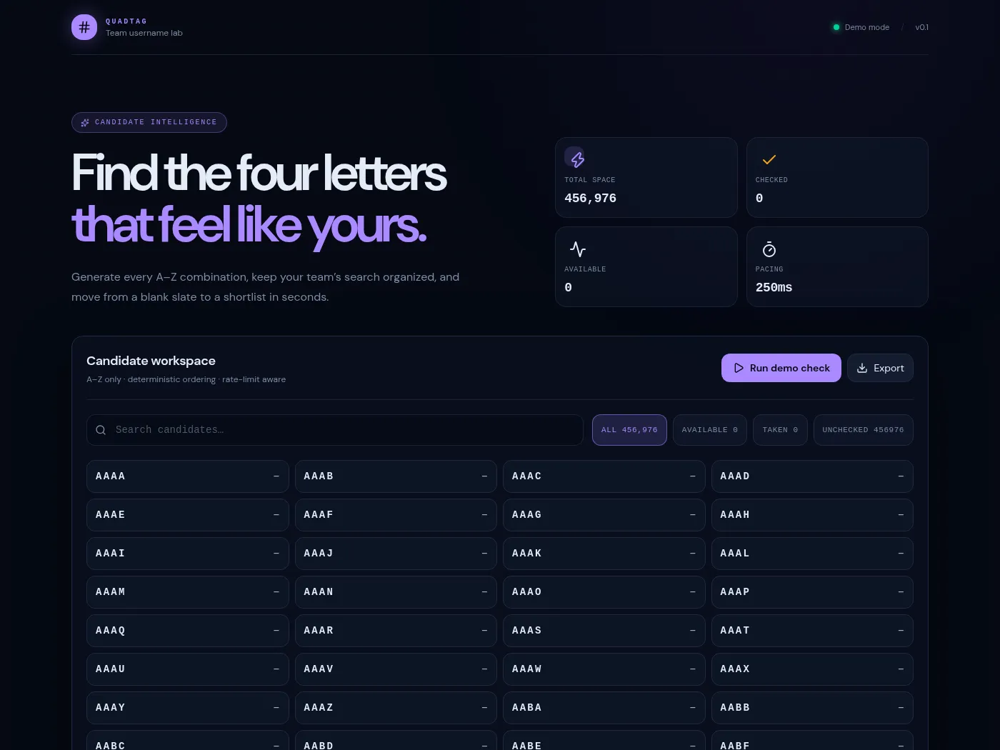 QuadTag Discord Checker