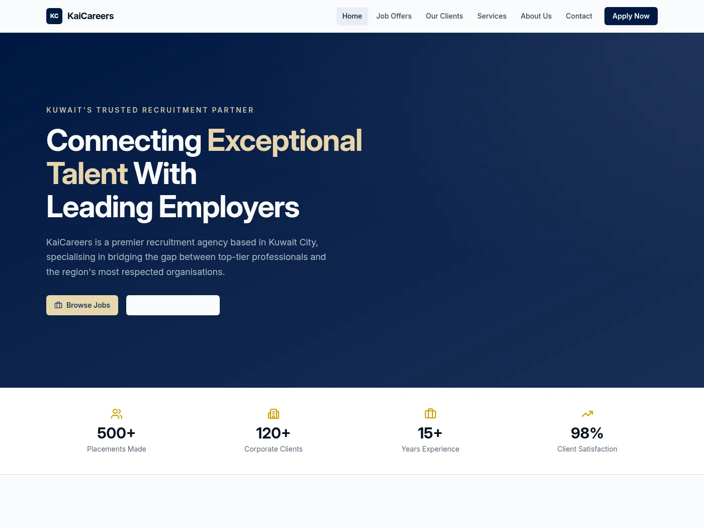 KaiCareers Corporate Website