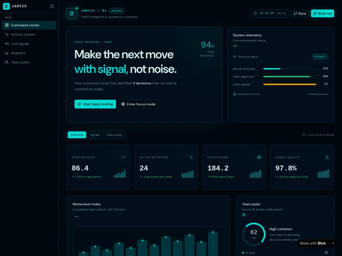 Jarvis Dashboard