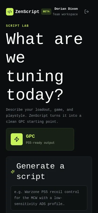 ZenScript AI Mobile
