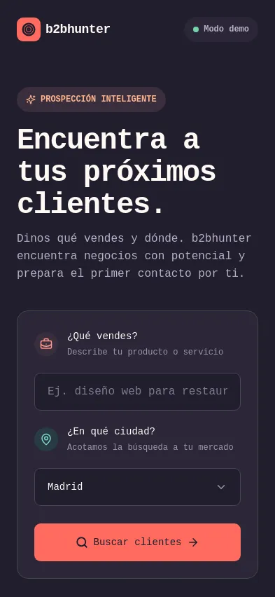 B2BHunter Mobile CRM