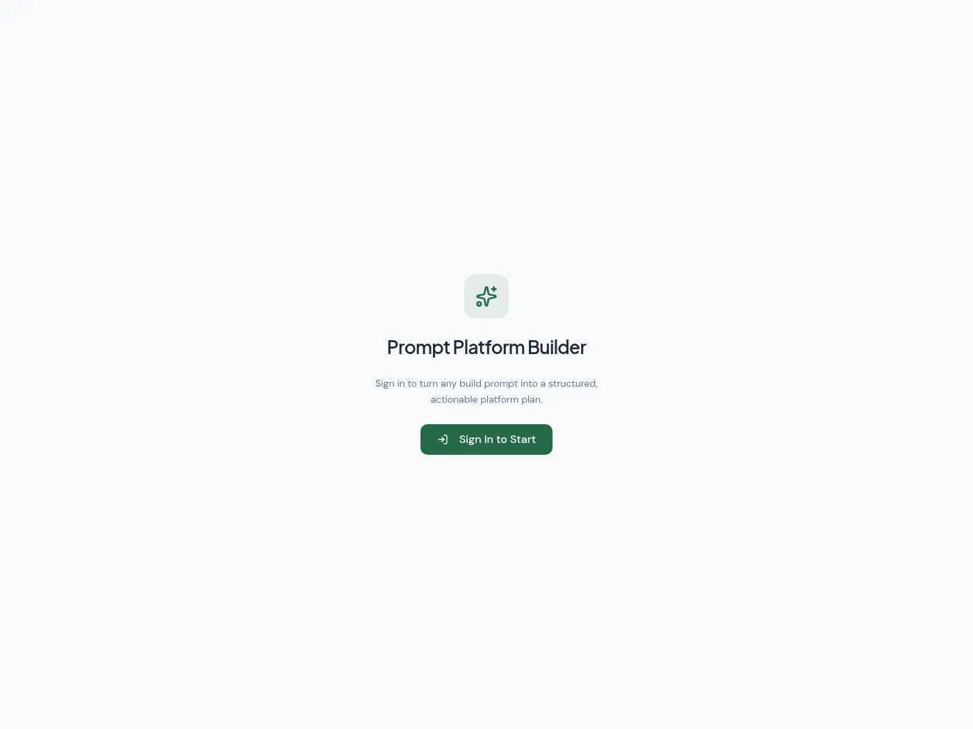 Prompt Platform Builder