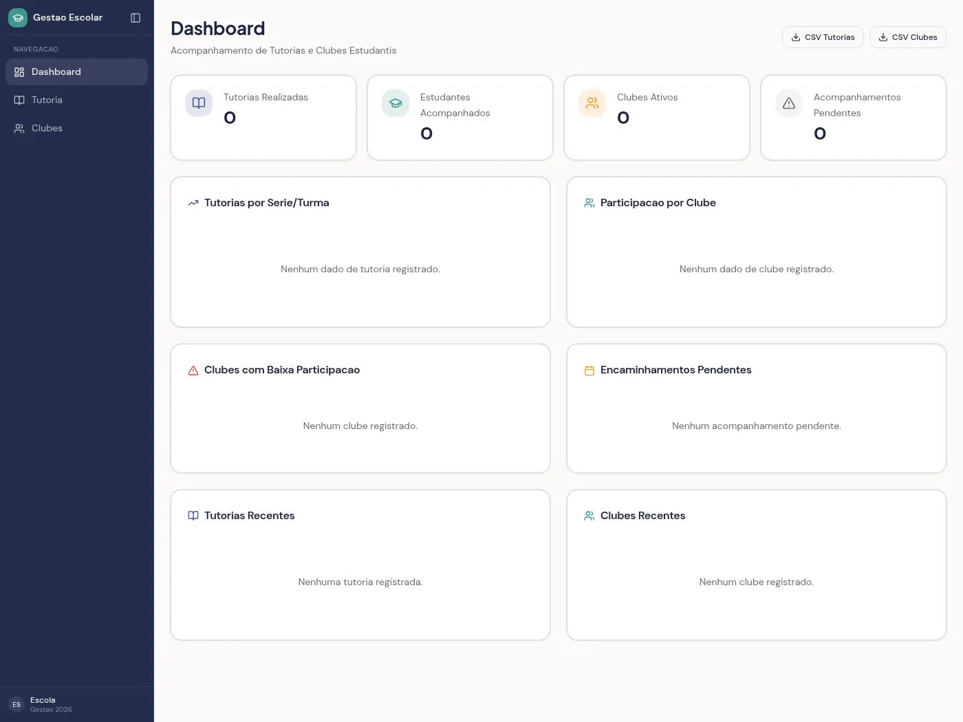 School Clubs & Tutoring Tracker