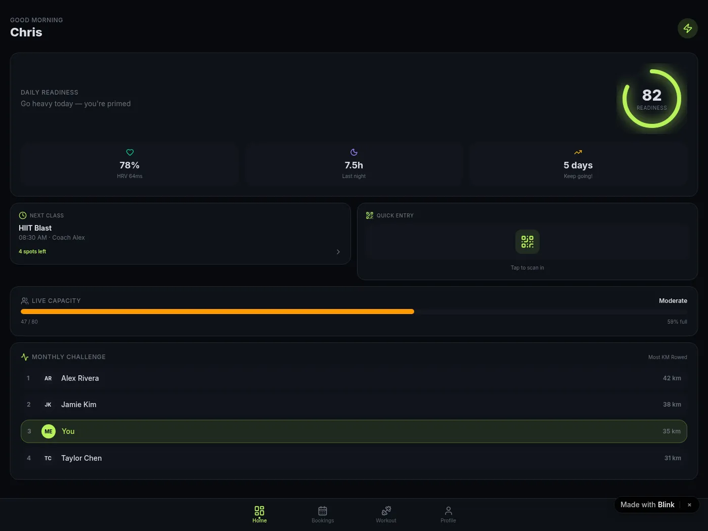 PulseGym Experience App