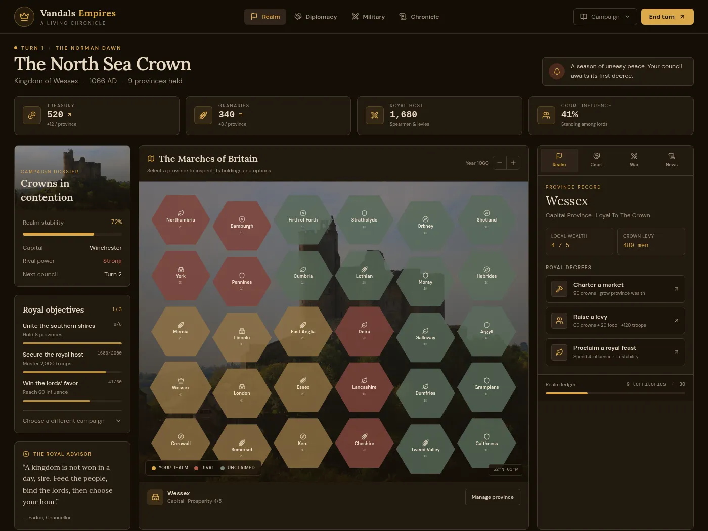Vandals Empires Simulator