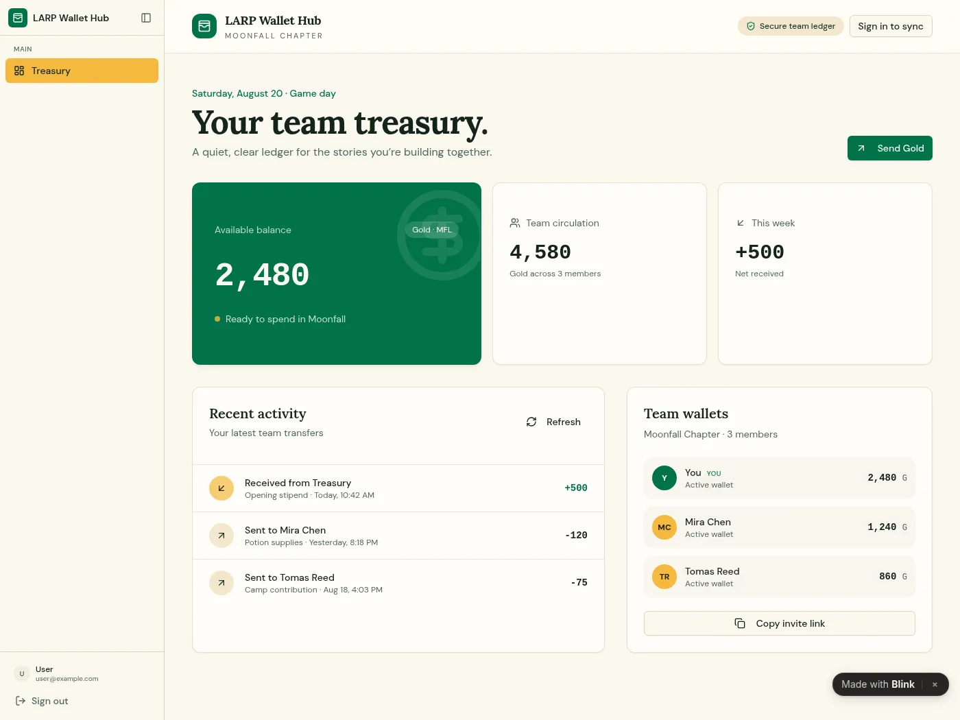 LARP Wallet Hub