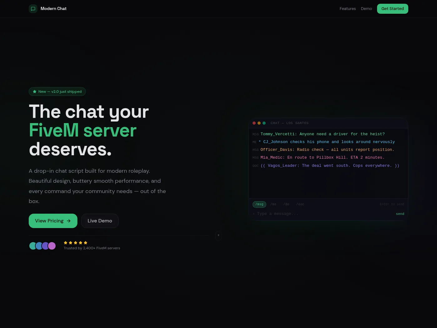 FiveM Modern Chat