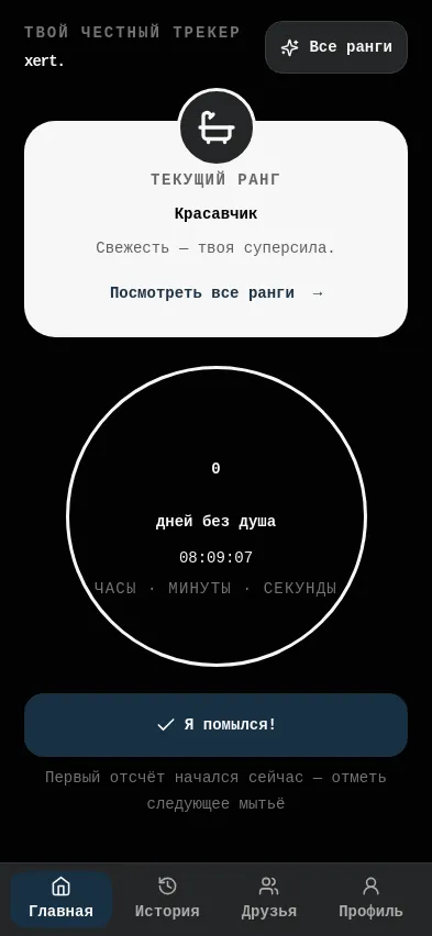 Xert Hygiene Tracker