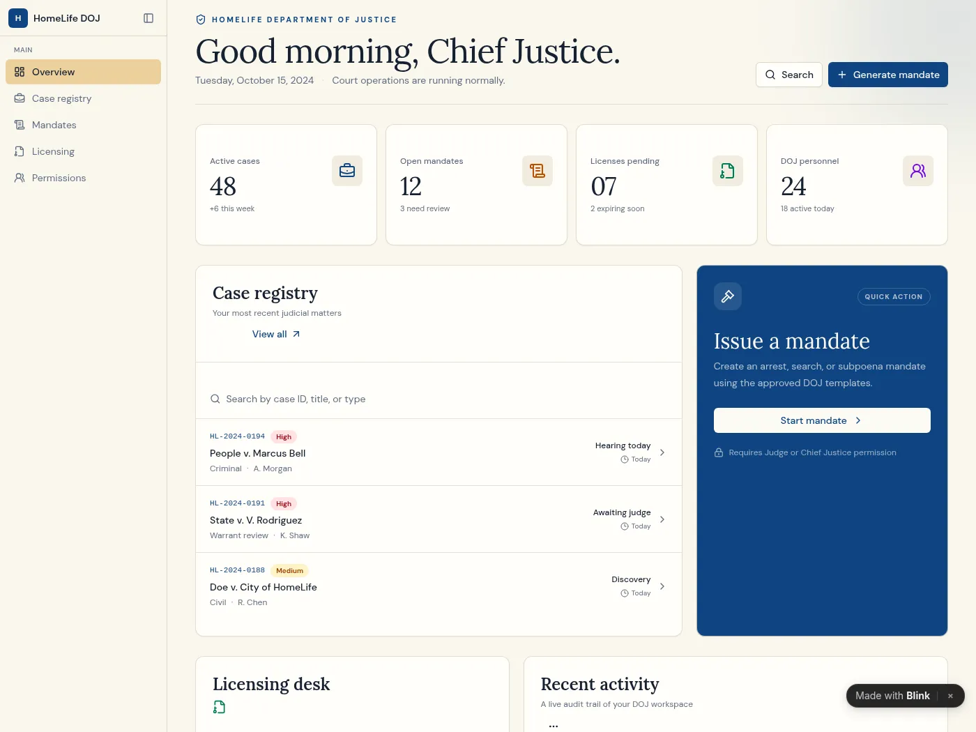 FiveM DOJ Judicial Hub