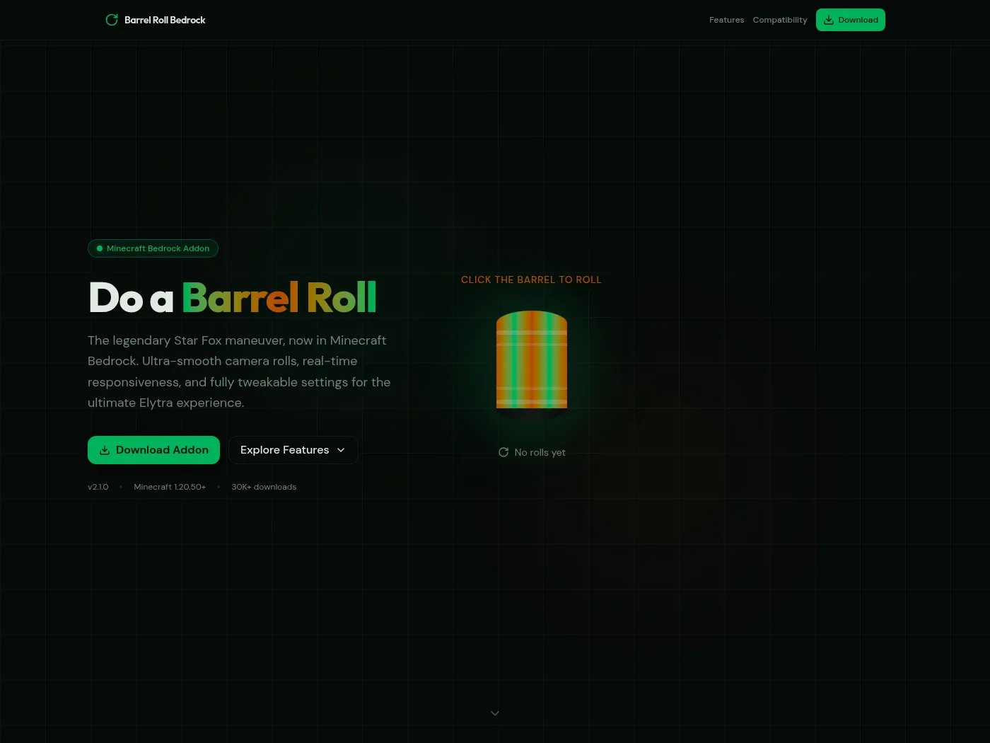 Barrel Roll Bedrock