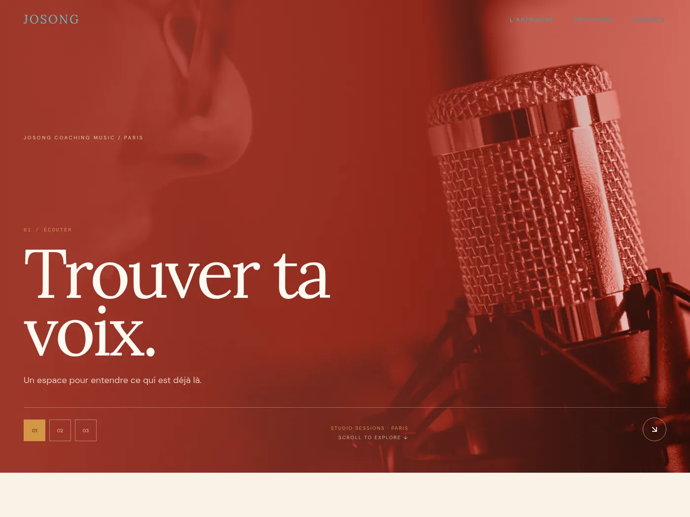 JOSONG Vocal Coaching Site
