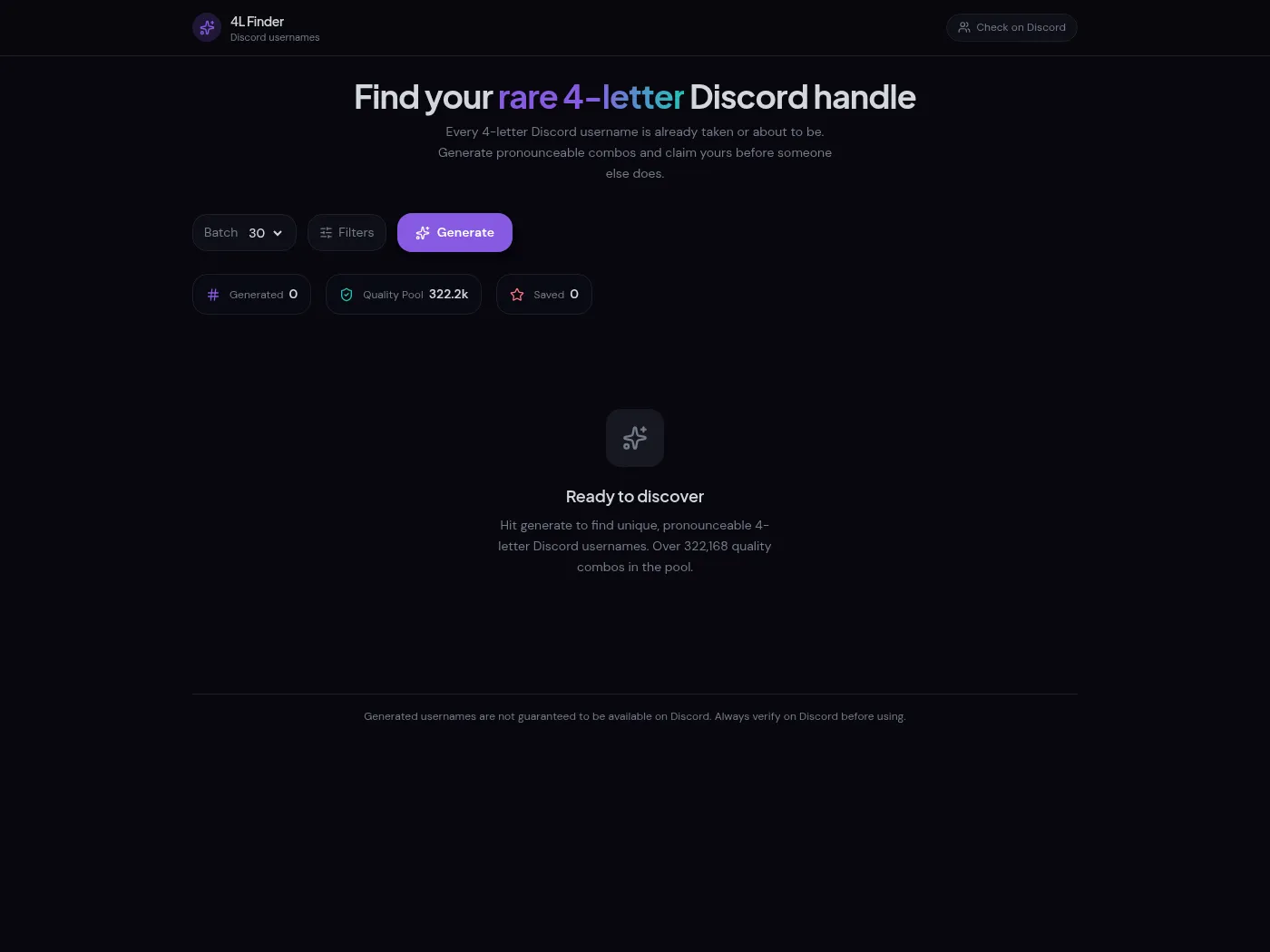 Discord 4L Finder