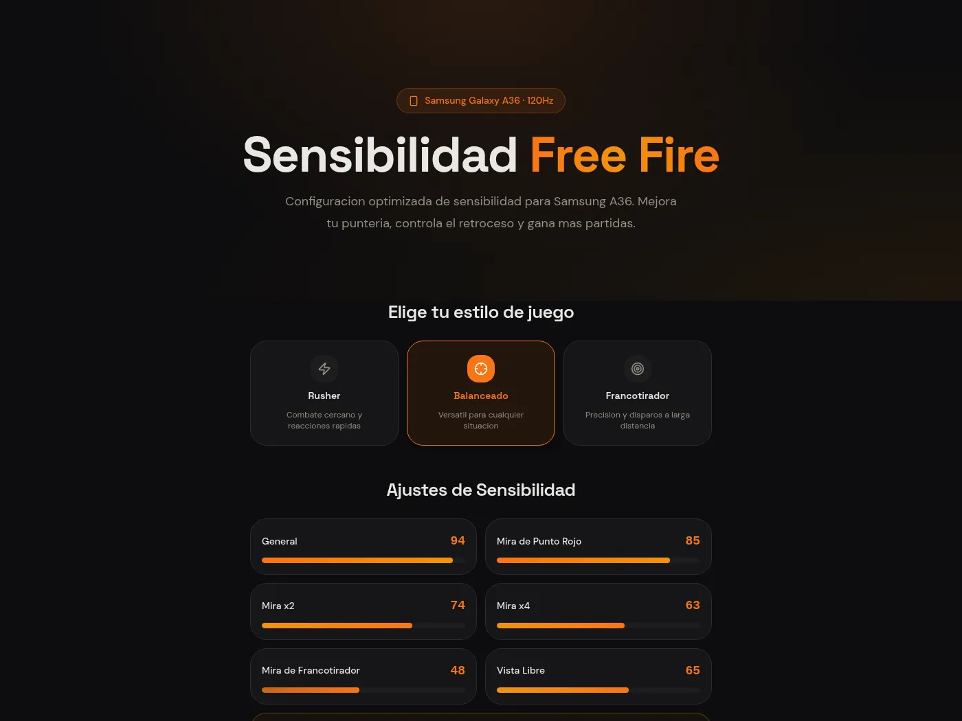 Free Fire Sensibilidad Guide