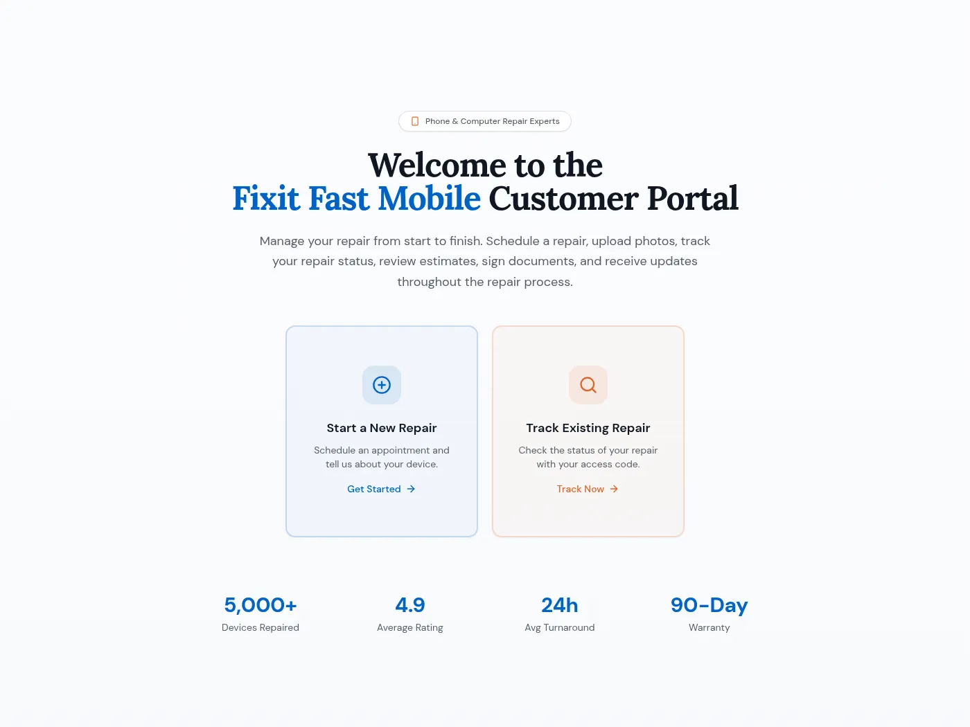 Fixit Fast Repair Portal