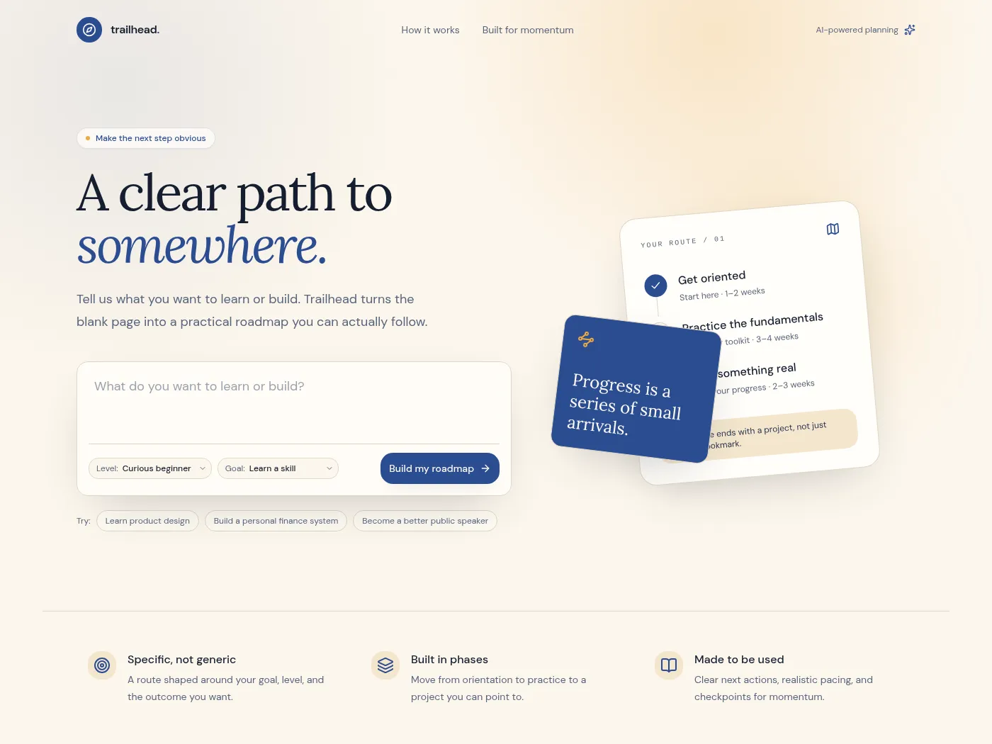 Roadmap Builder App