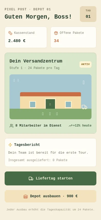 Pixel Tycoon Manager