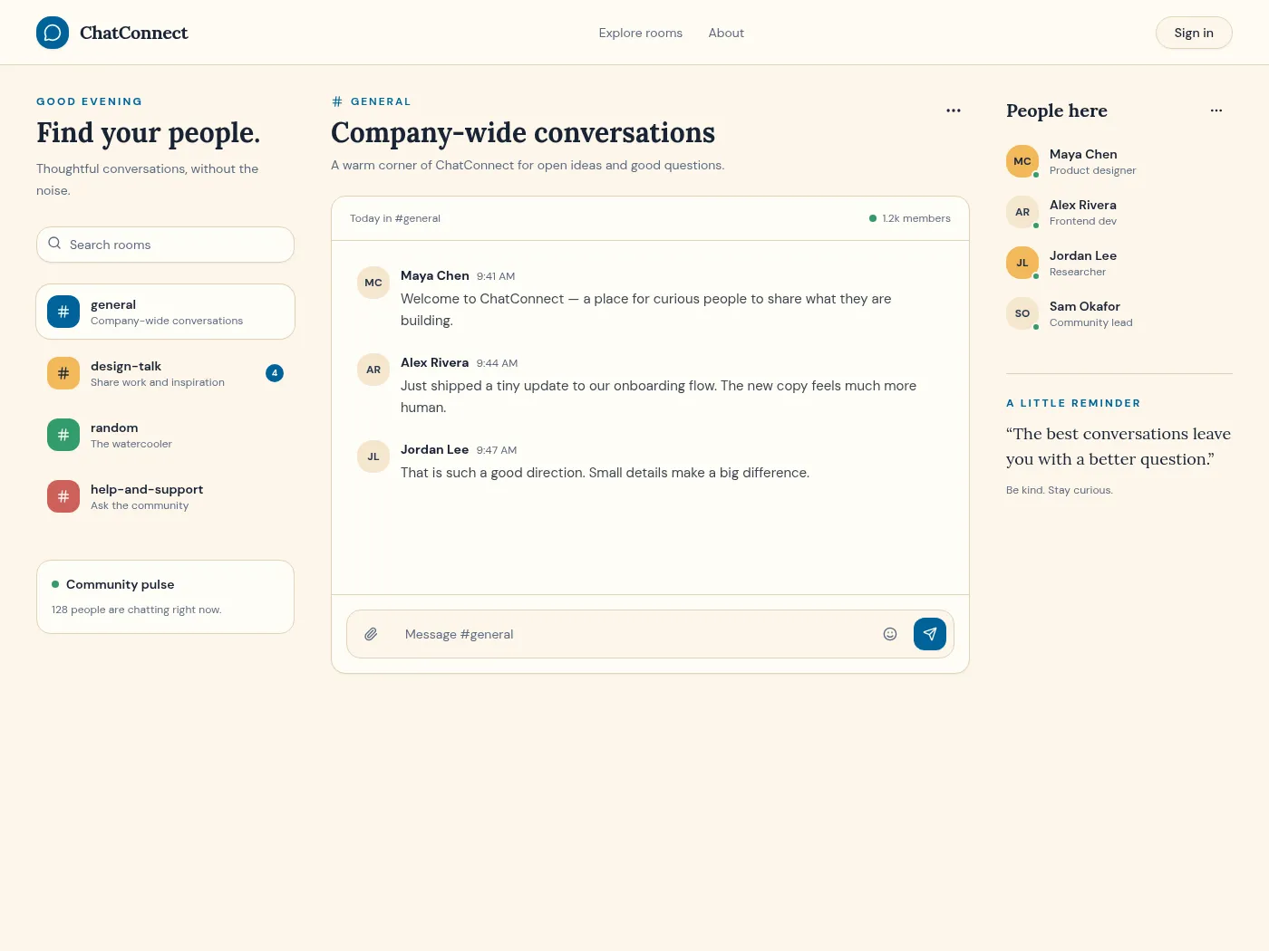 ChatConnect Website